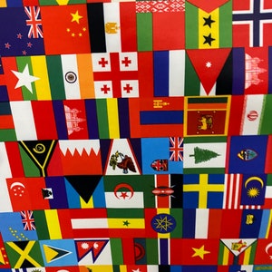 Internacional Multi Flags Design Print on Best Quality of Nylon Spandex ...