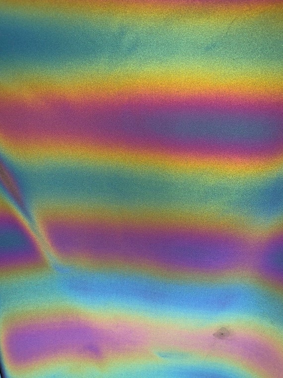 Reflective Vinyl With Iridescent Foil Rainbow Color Non | Etsy