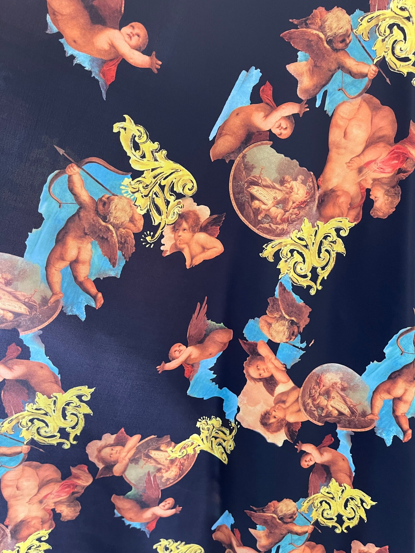 New Divine Angels Design Print on Best Quality of Nylon Spandex 4-way ...