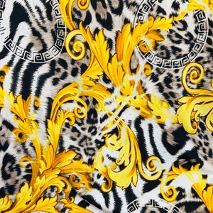 New Luxury Modern Fashion Design Print on Poly Spandex Brand Fabric ...