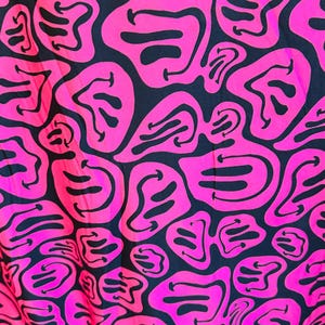 New Abstract Face Design Print on Great Quality of Nylon Spandex 4-way ...