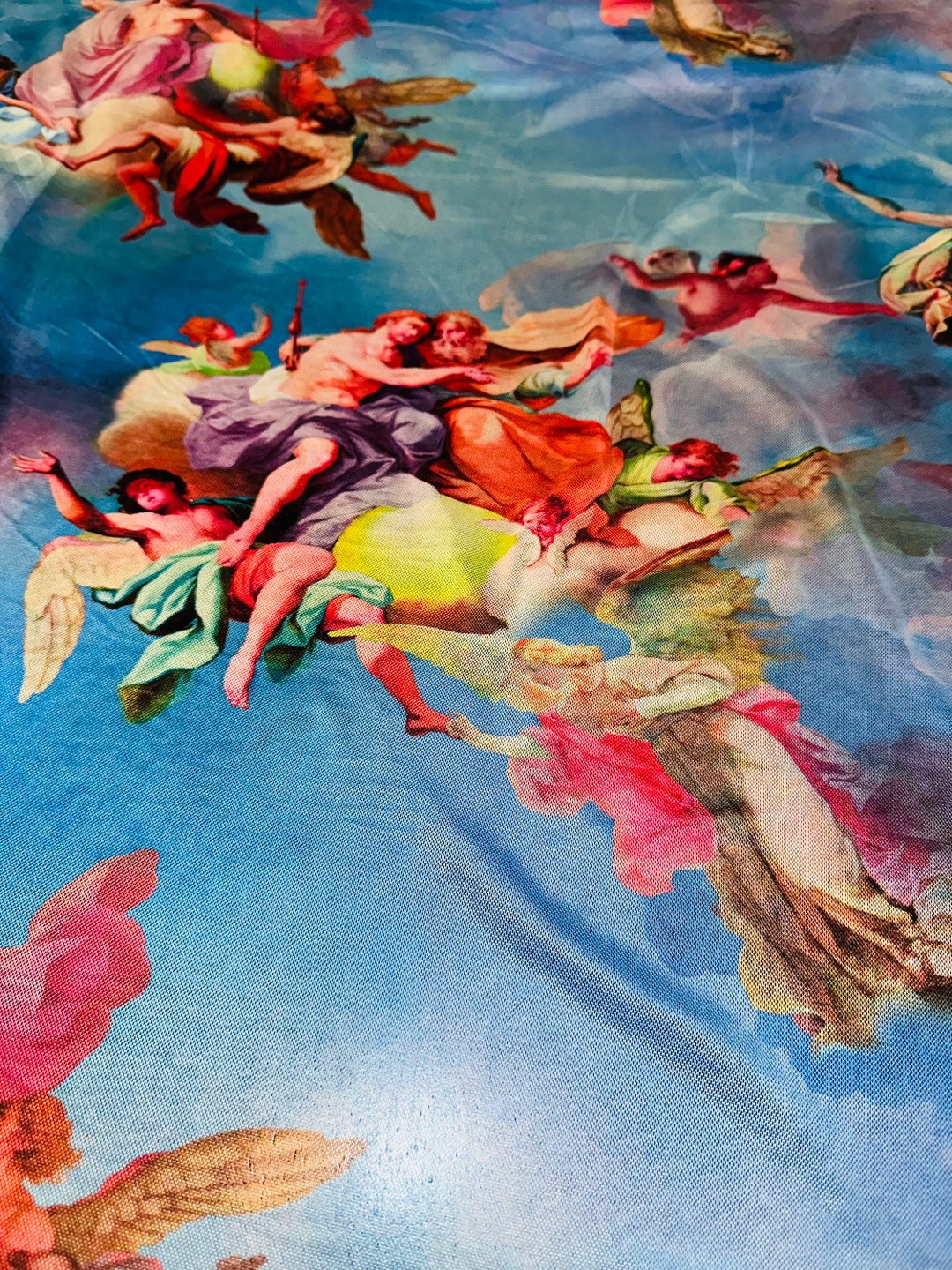 New Divine Angels Design Print on Great Quality of Nylon Spandex Power ...