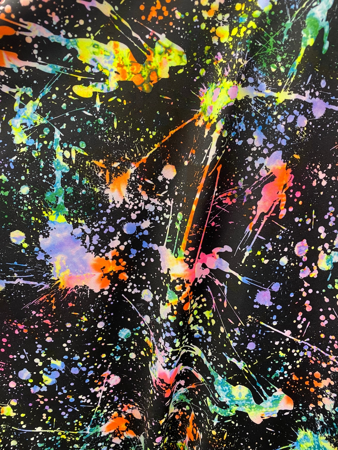 New Splatter Paint Design Print on Nylon Spandex 4-way Stretch 58/60 ...