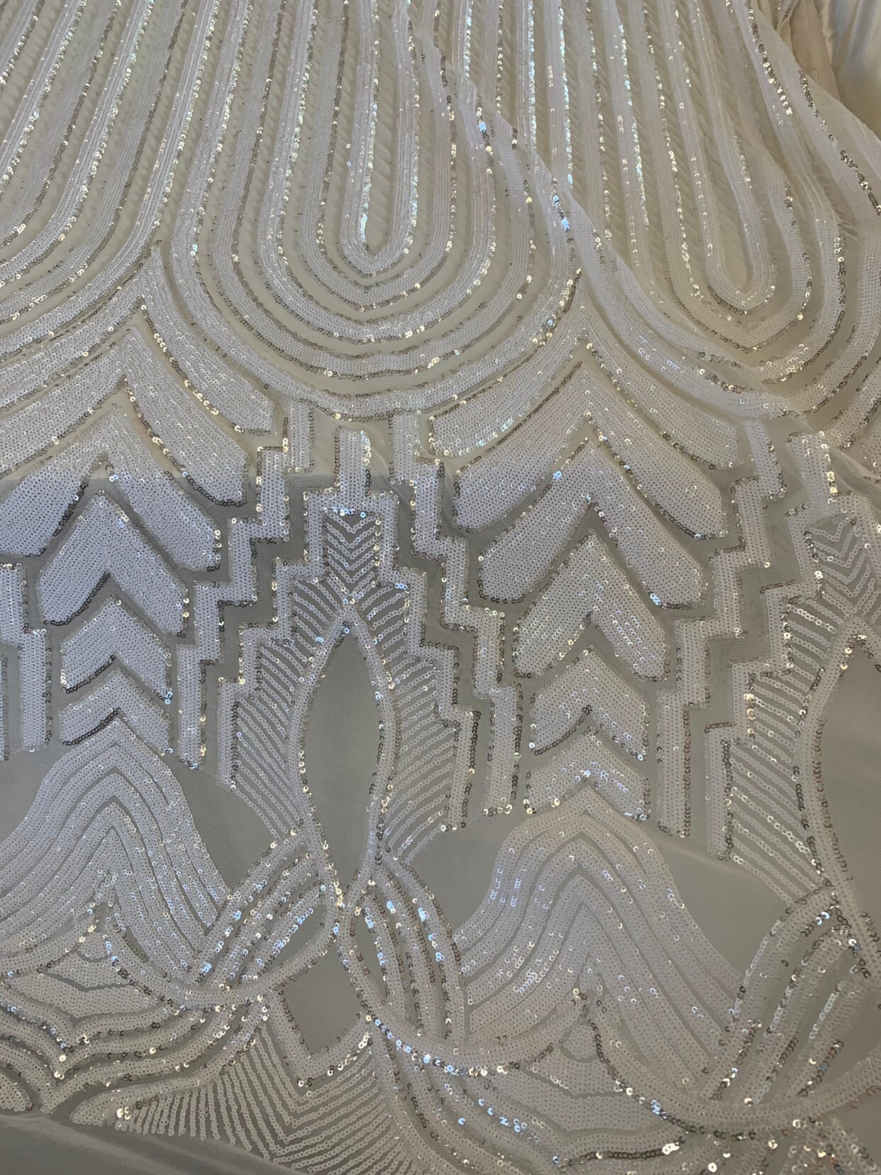 New glitzy sequins Gaga design Embroidered Pearlescent Micro | Etsy
