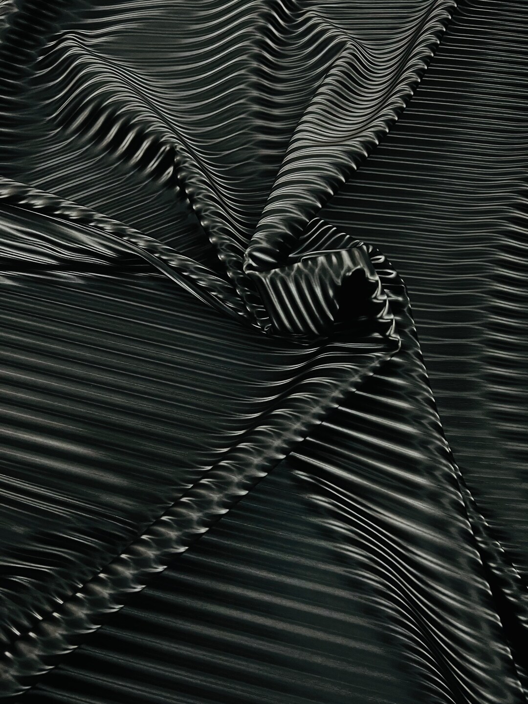 3D Striped Super Shiny Black Vinyl 2-way Stretch 58/60” Sold by the YD ...