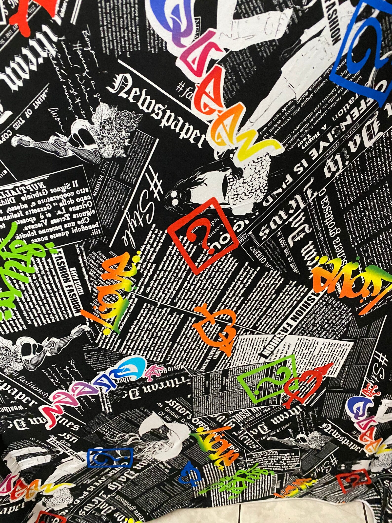New News Fashion Design Print on Nylon Spandex 4-way Stretch 58/60 ...