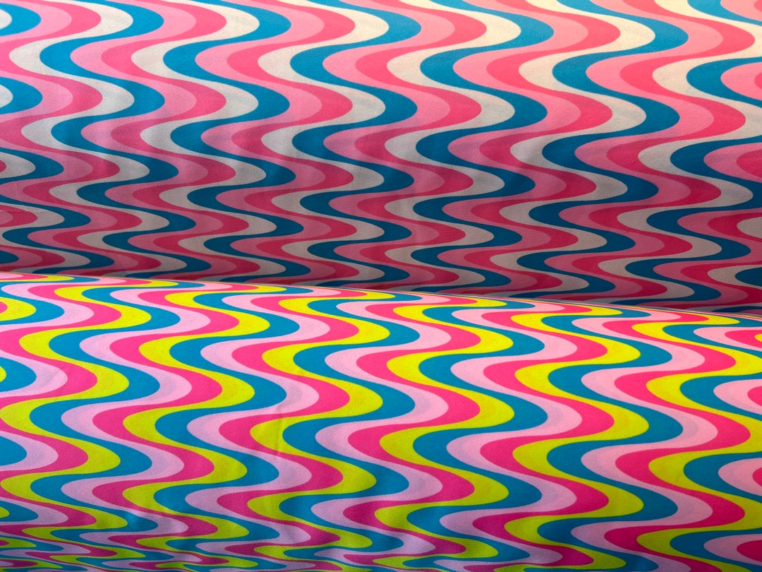 New Abstract Wave Design Print on Great Quality of Nylon Spandex 4-way Stretch 59/60” Sold by ...
