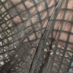 New Diamond Black Mesh 4-way Stretch Great Quality of Mesh 58/60” Sold ...