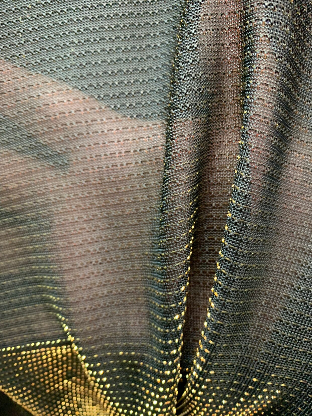 New Metallic Texture Mesh Two Tone Metallic 4way Stretch 58/60" Sold by ...