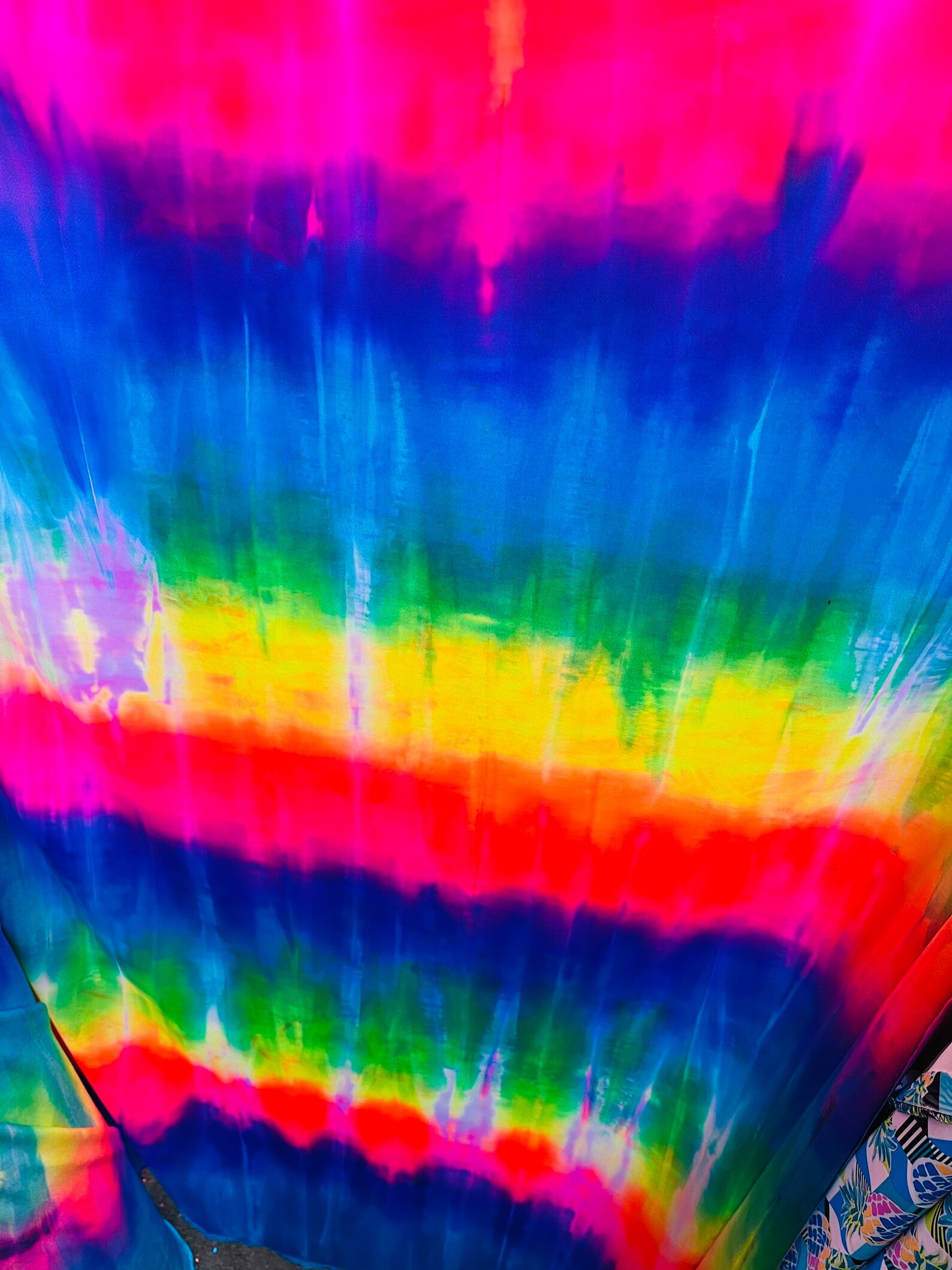New Rainbow Tie Dye Design Print on Best Quality of Nylon | Etsy