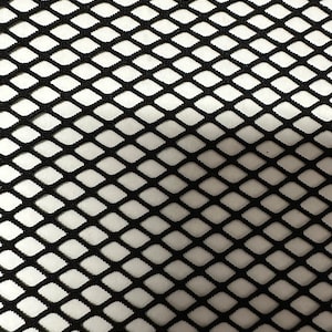 Diamond Black Nylon Mesh High Quality 4-way Stretch 58/60” Sold by the ...