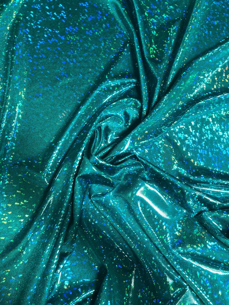 New Nylon Spandex Broken Glass Metallic Hologram 4way Stretch 58/60 ...