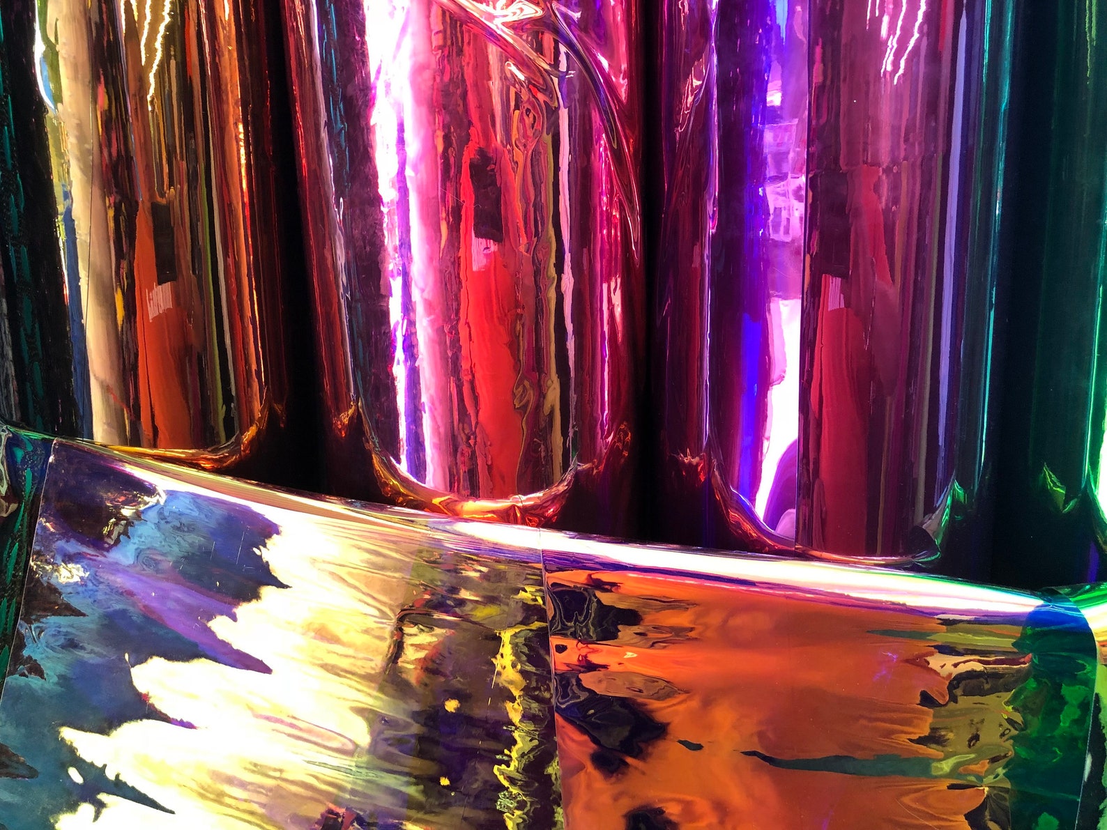 Iridescent Clear/reflective/new Illusion Non-stretch Vinyl - Etsy