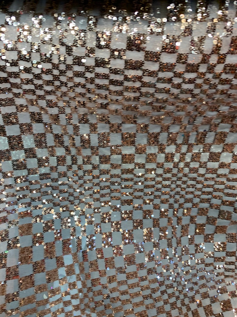 New Small Checkered Design on Spandex Mesh 2way Stretch - Etsy