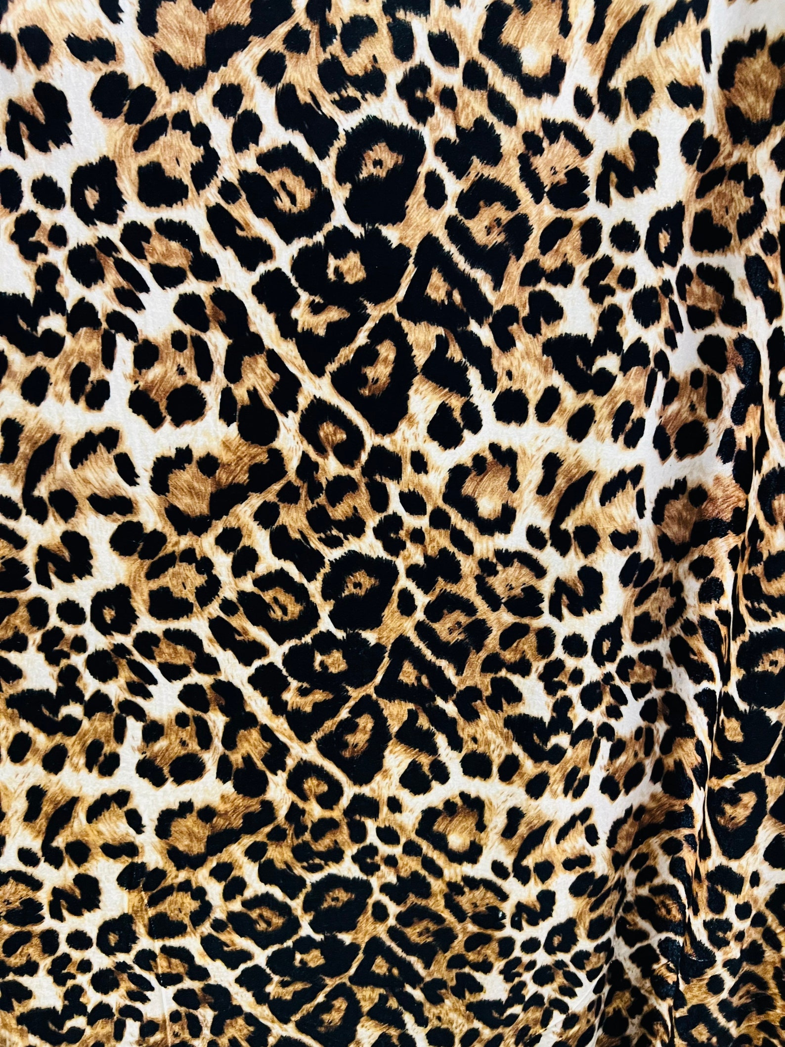 Leopard Design Exotic Animal Print Taupe/brown Print on Poly - Etsy