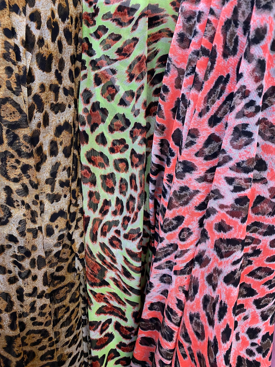 New Power Mesh Leopard Print Design 4-way Stretch 58/60” Sold by the YD ...
