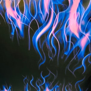 New Fantastic Flames Design Print on Great Quality of Nylon Spandex 4 ...