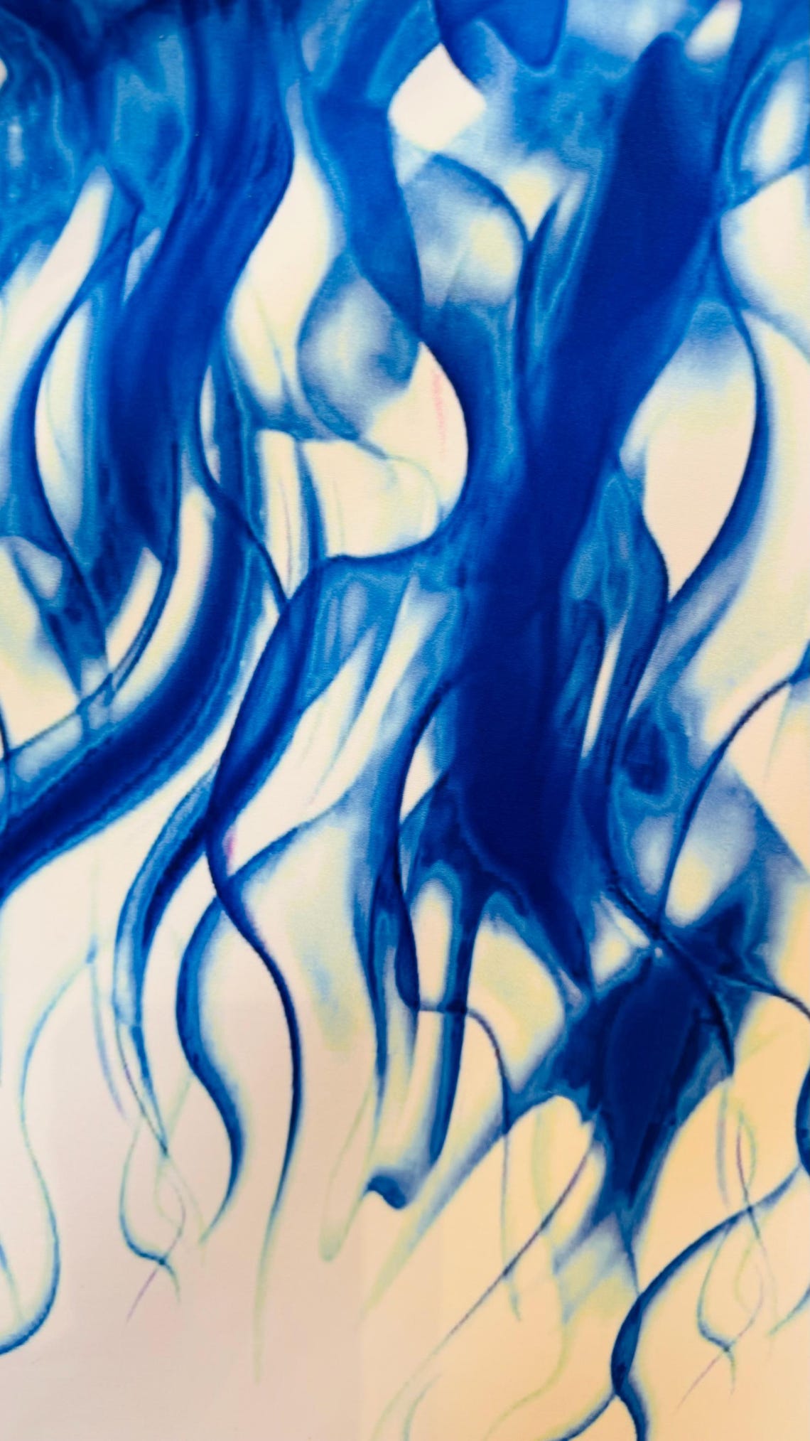 Flames Design Black/fire and White/sapphire Print on Great Quality of ...