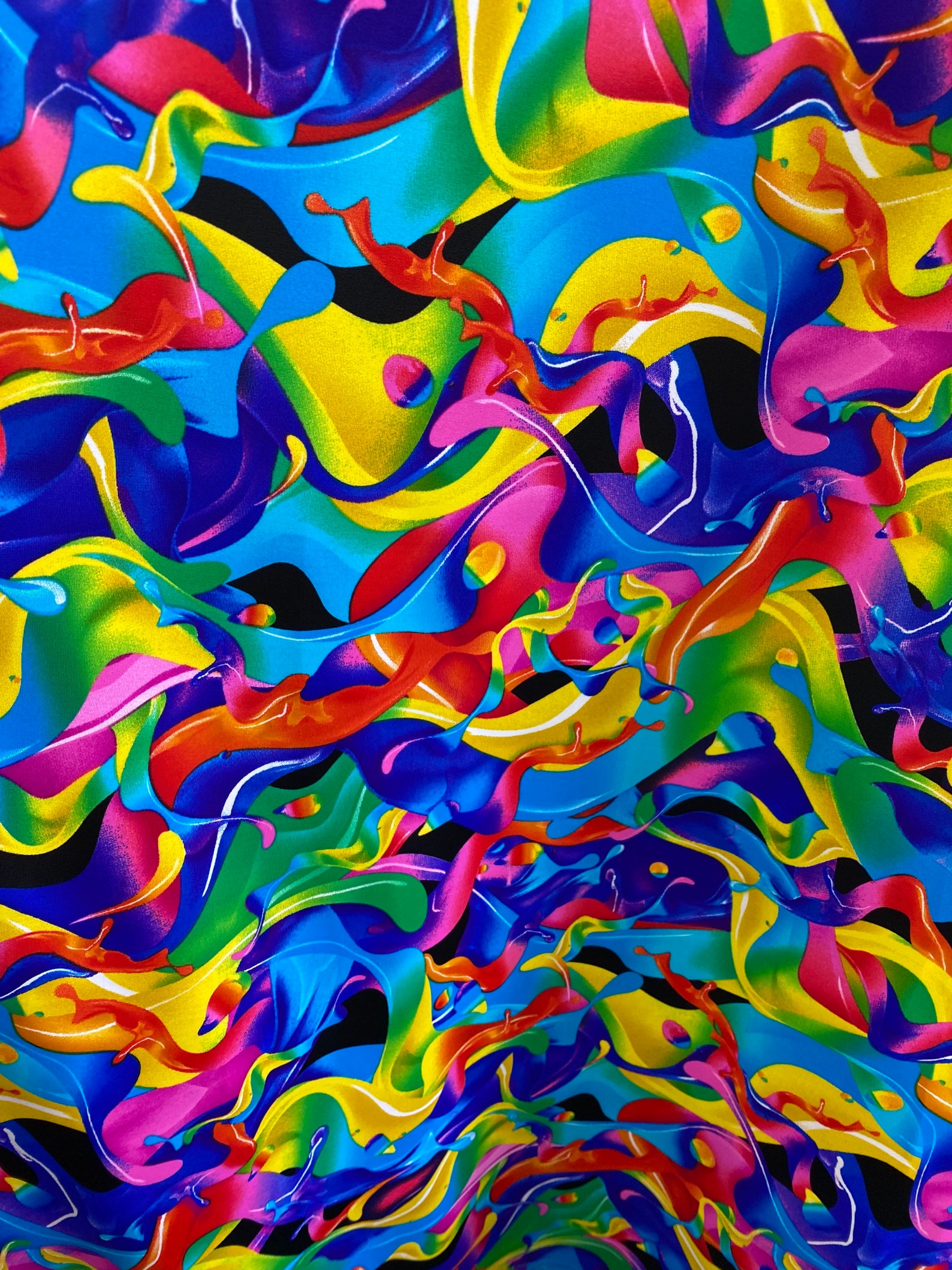 Splatter Painting Graffiti Black/multicolor Print on Best - Etsy