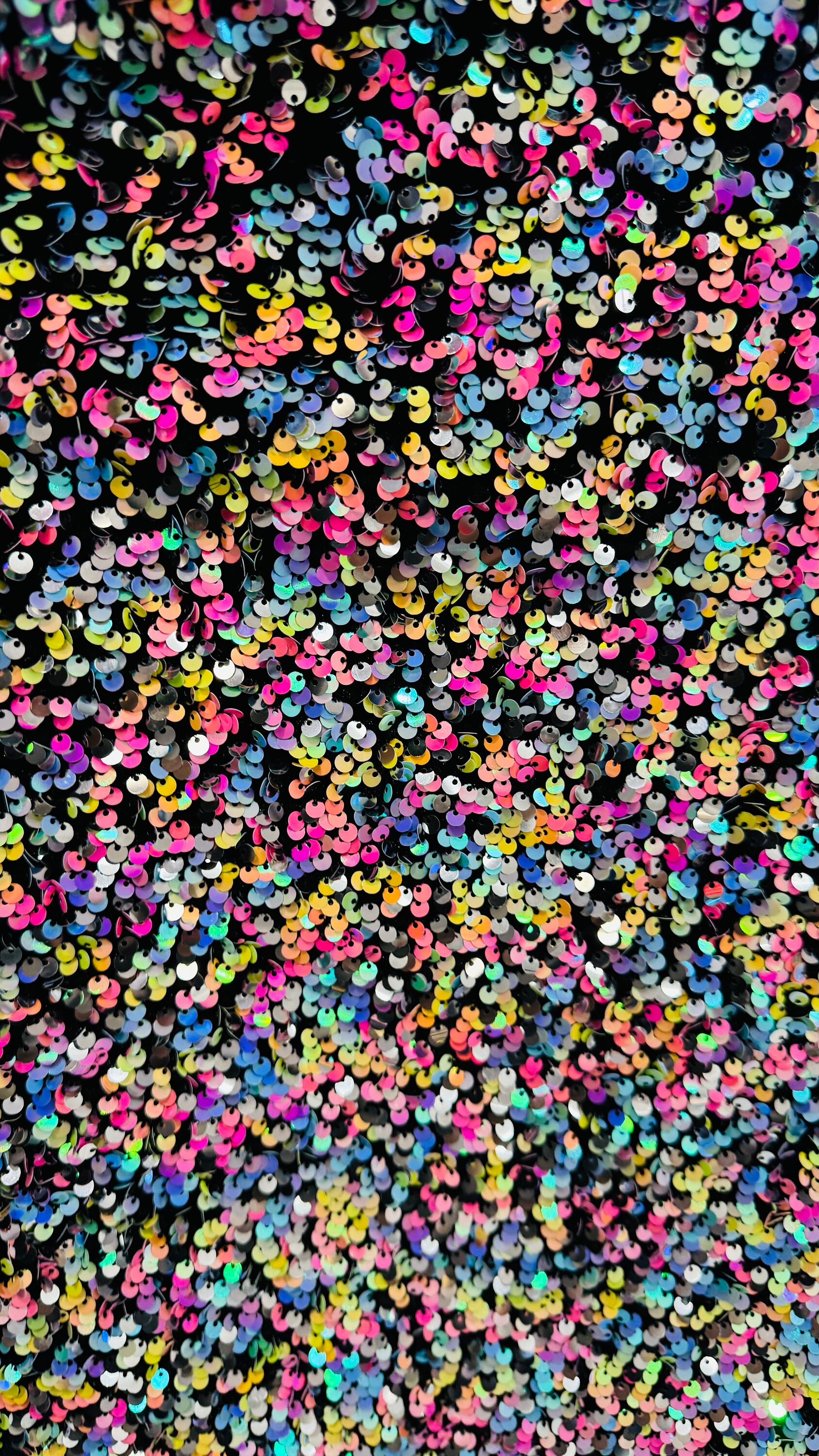 Deluxe Sequins Multi Pastel Colors Embroidered on Stretch Velvet 4-way ...
