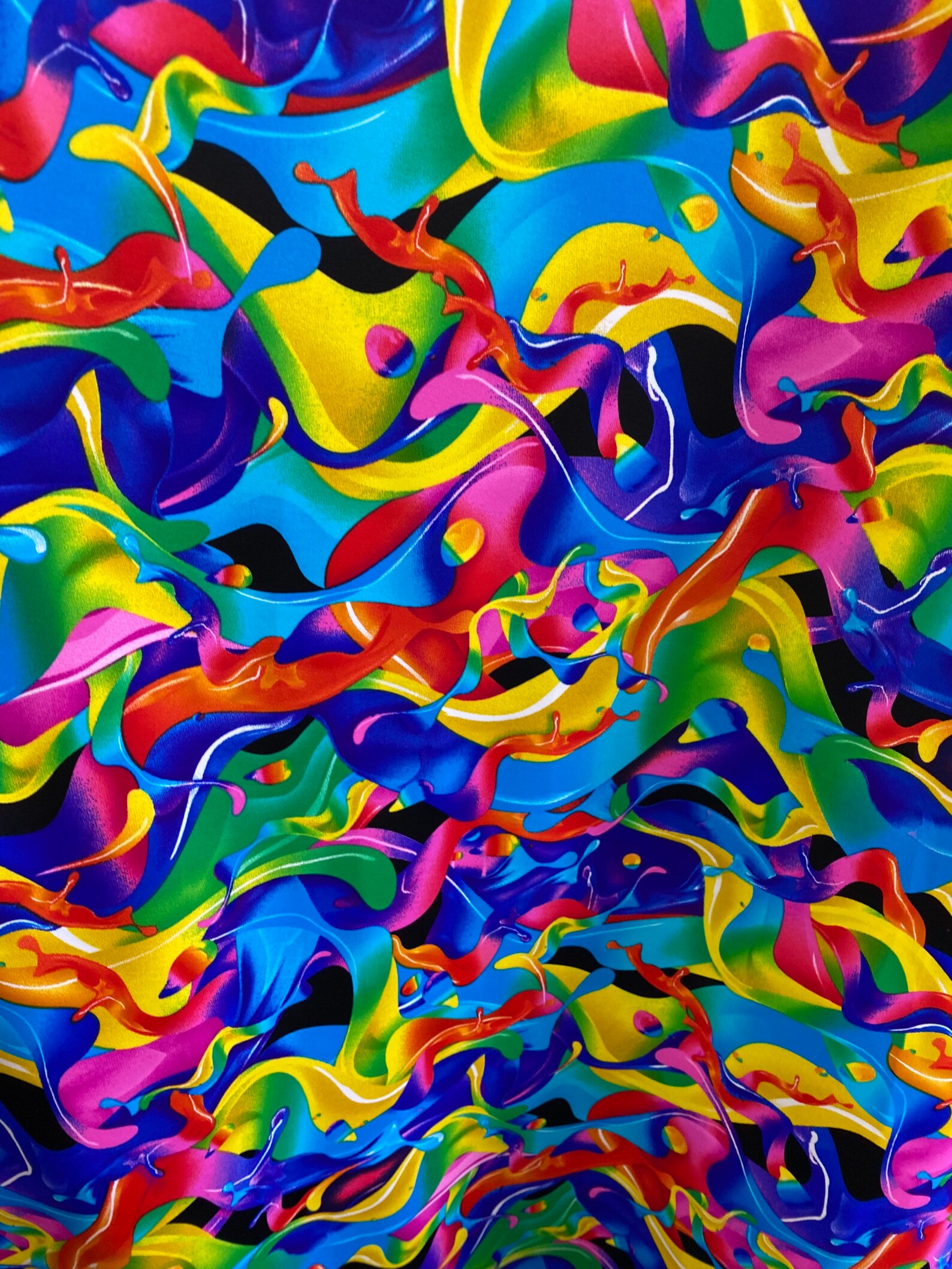 Splatter Painting Graffiti Black/multicolor Print on Best - Etsy