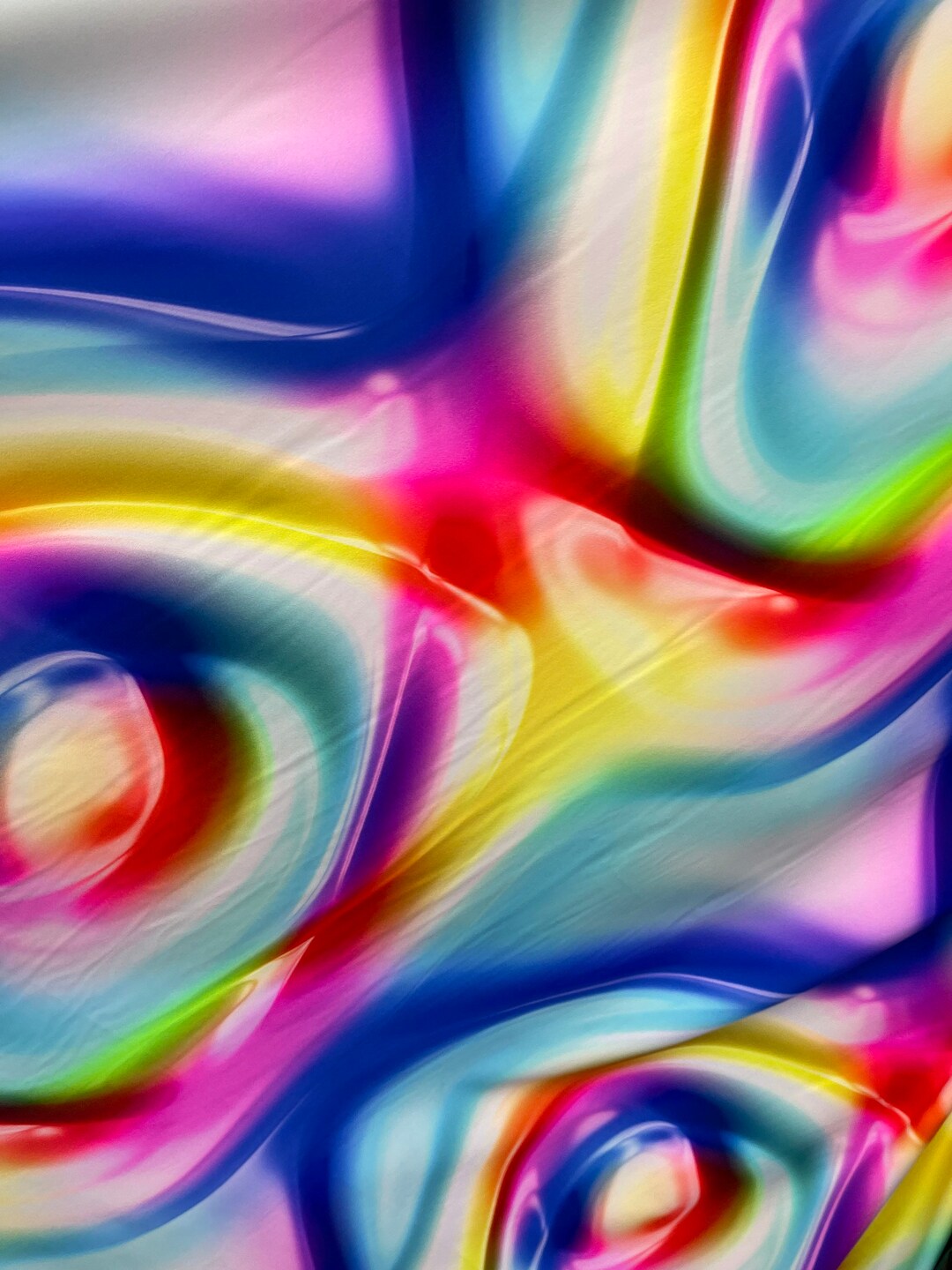 New Abstract Design Rainbow Color Print on Best Quality of Nylon ...