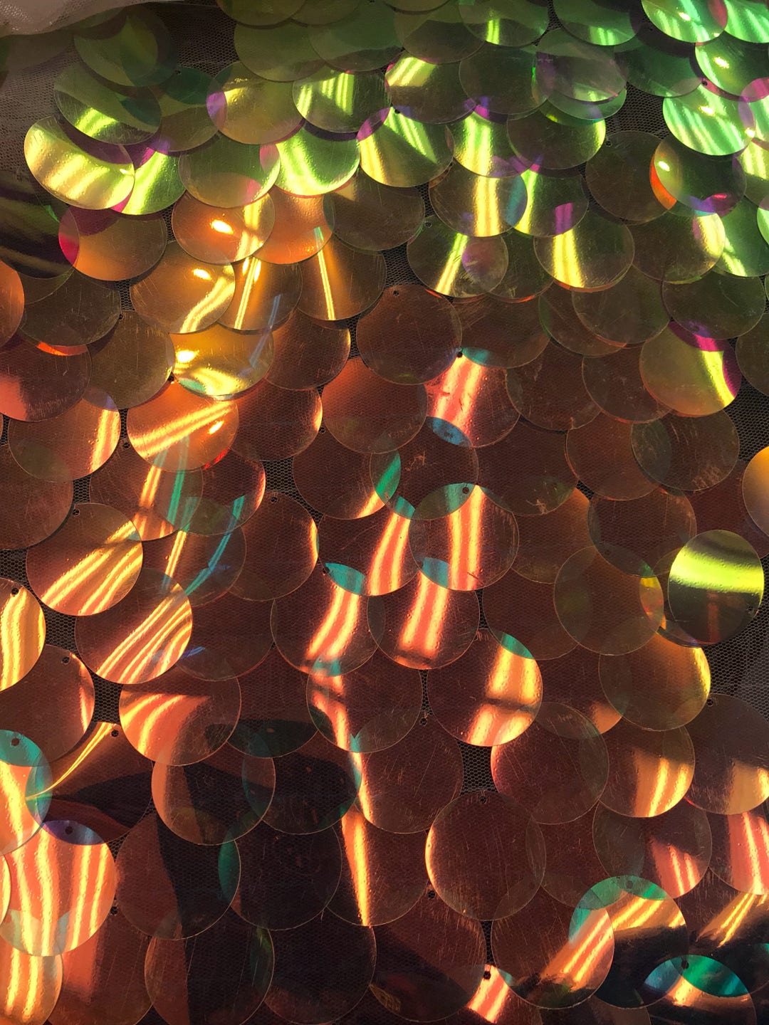 New Jumbo Size Pailllete Sequins on Stretch Mesh Base 58/60" Sold by ...