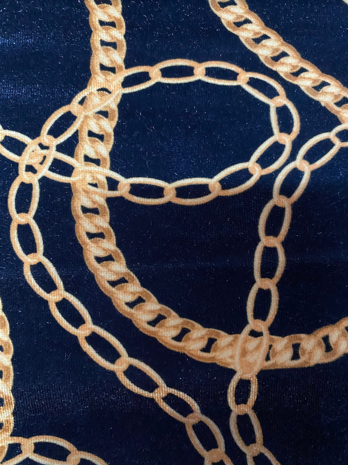 New Luxury Velvet With Chain Design Black/gold Chains With - Etsy