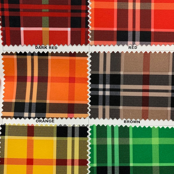 Stretch Plaid Fabric - Etsy