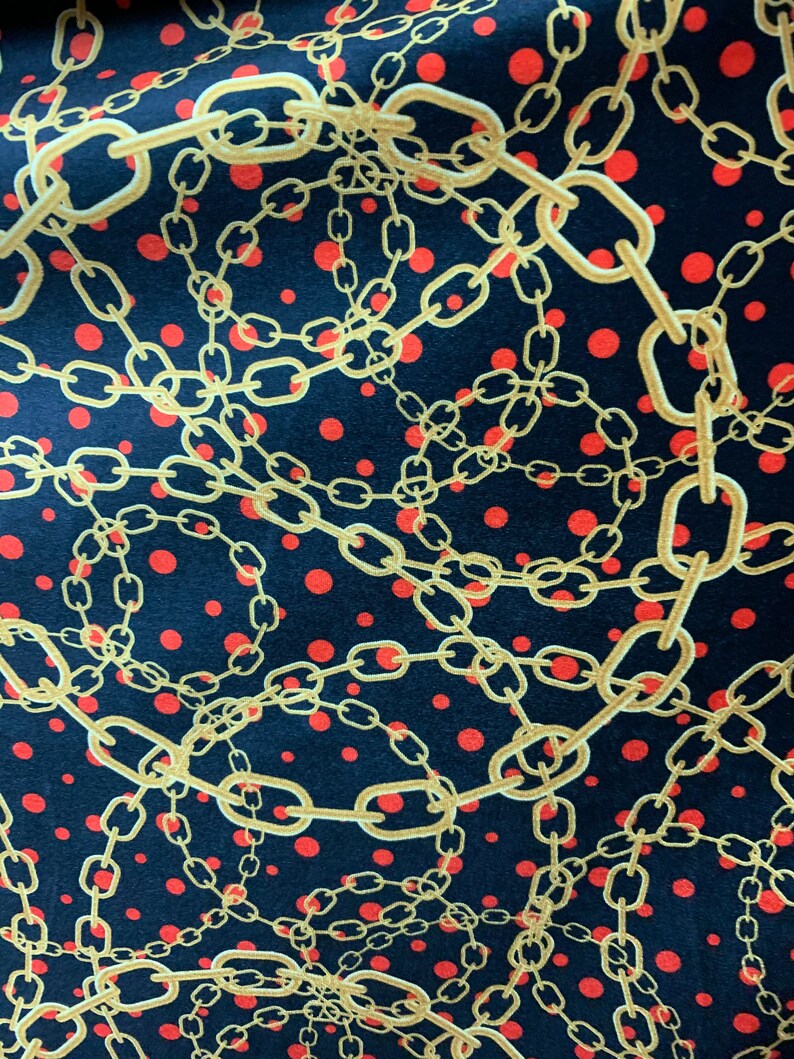 New Luxury Velvet With Chain & Dots Design Black/gold Chains - Etsy