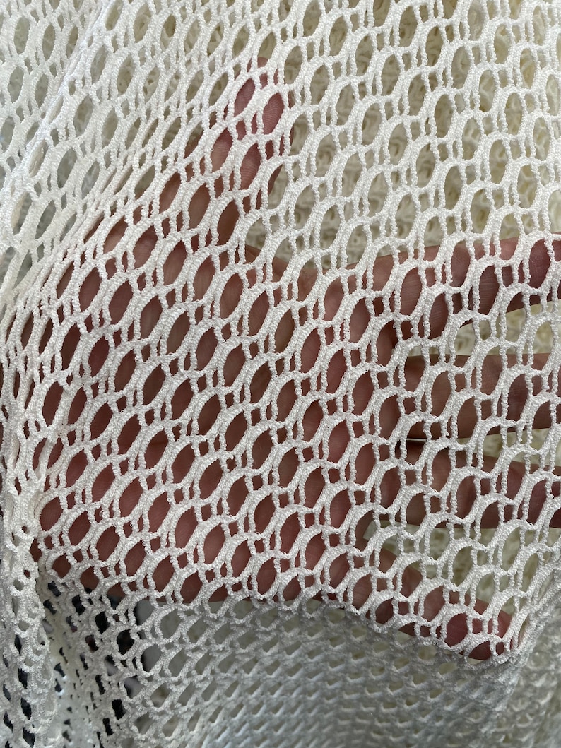 New 3D Fishnet off White 2-way Stretch 58/60 Sold by the YD. | Etsy
