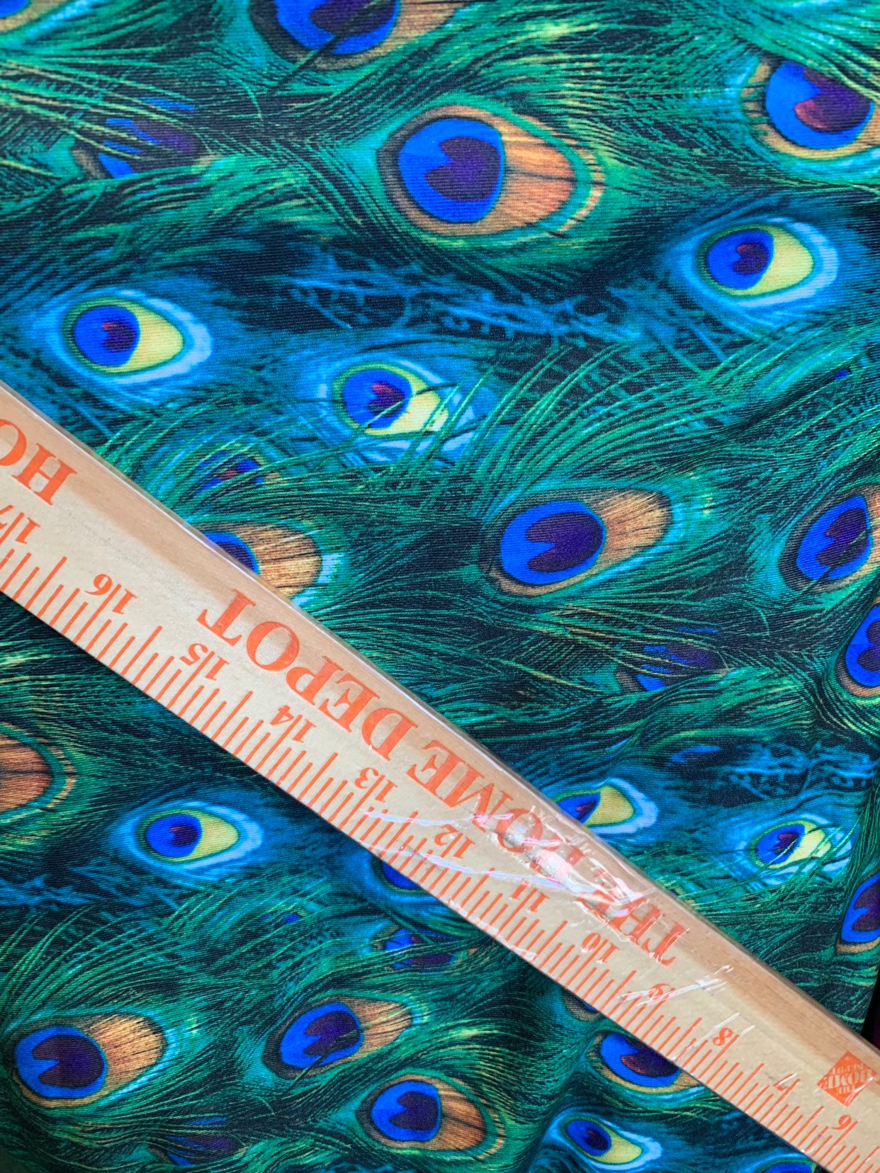 New peacock design print on nylon spandex 4way stretch | Etsy