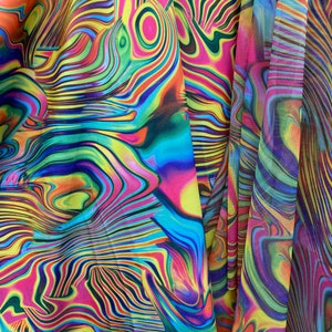 New Modern Abstract Design Print on Great Quality of Nylon Spandex and ...