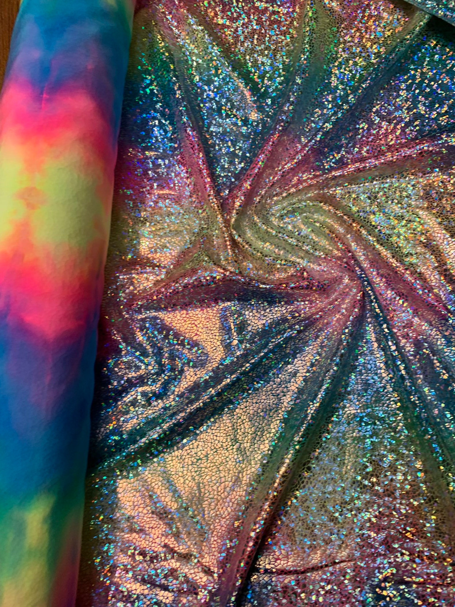 Unicorn Rainbow Metallic Nylon Spandex Silver Reptile Print - Etsy
