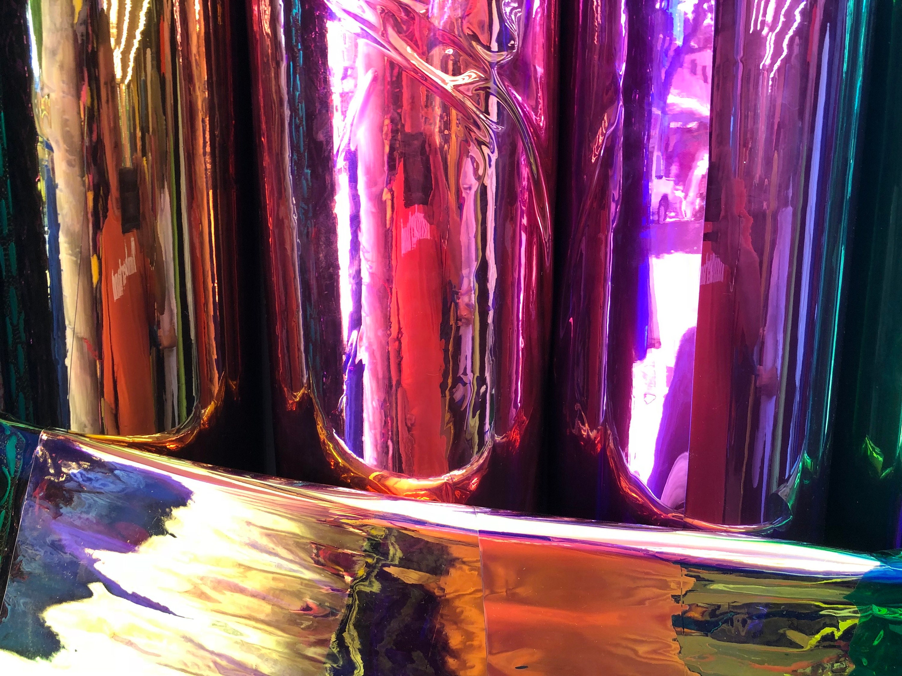 Iridescent Clear/reflective/new Illusion Non-stretch Vinyl - Etsy