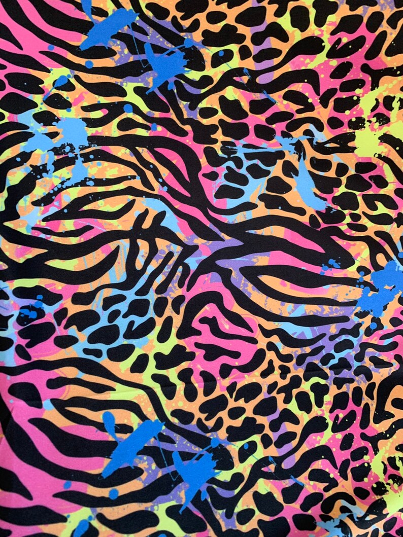 New Multiple Animal Print Design on Heavy Nylon Spandex 4way Stretch 58 ...
