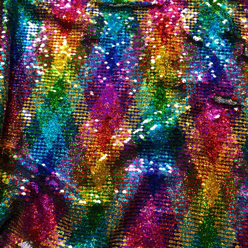 New Rainbow Sequins Mermaid Reversible Sequins Rainbow/silver | Etsy