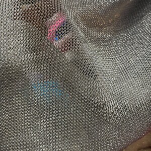 Metallic Mesh Chain Design 2-way Stretch 58/60” Sold by the YD. Ships ...