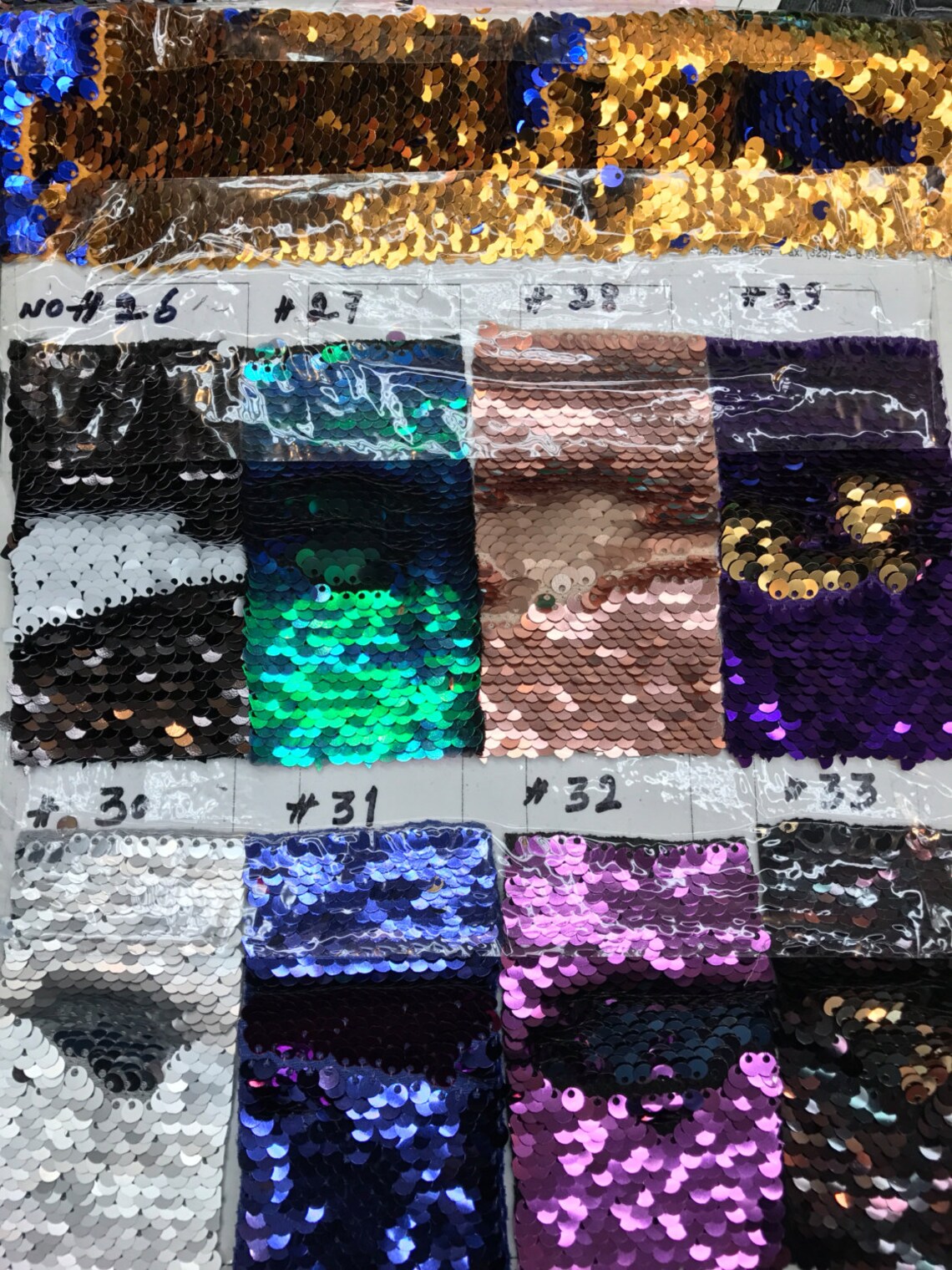 Flip up Mermaid Sequins Turquoise/kelly Green 2 Tone Sequins - Etsy