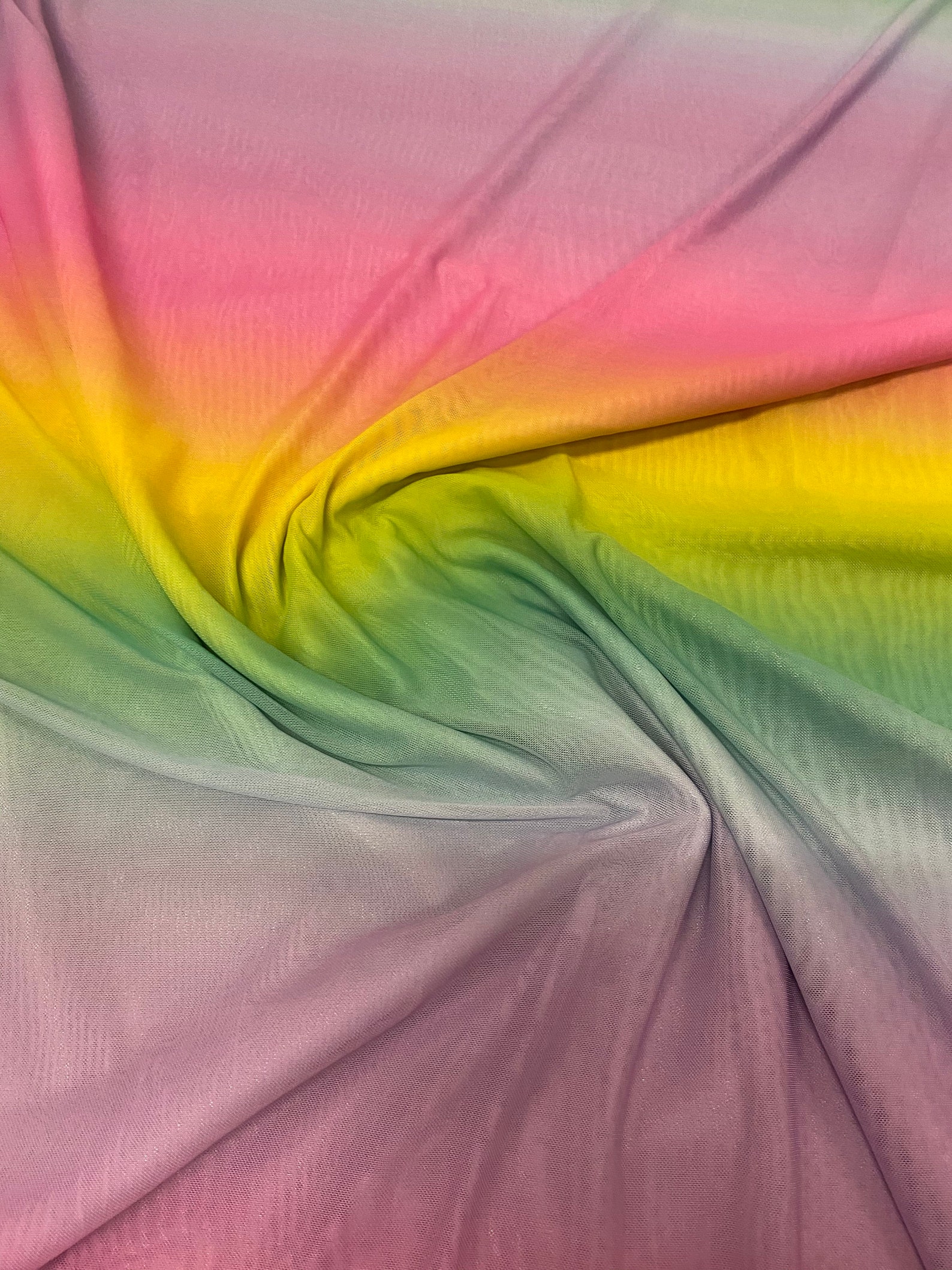 New Rainbow Design Power Mesh 4-way Stretch Nylon Quality - Etsy