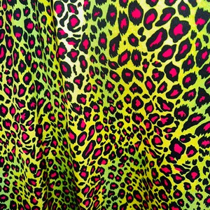 Exotic Leopard Design With Neon Color Print on Great Quality of Nylon ...