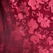 New Italian Embossed Velvet Flower Design Merlot Color Luxury 4-way ...