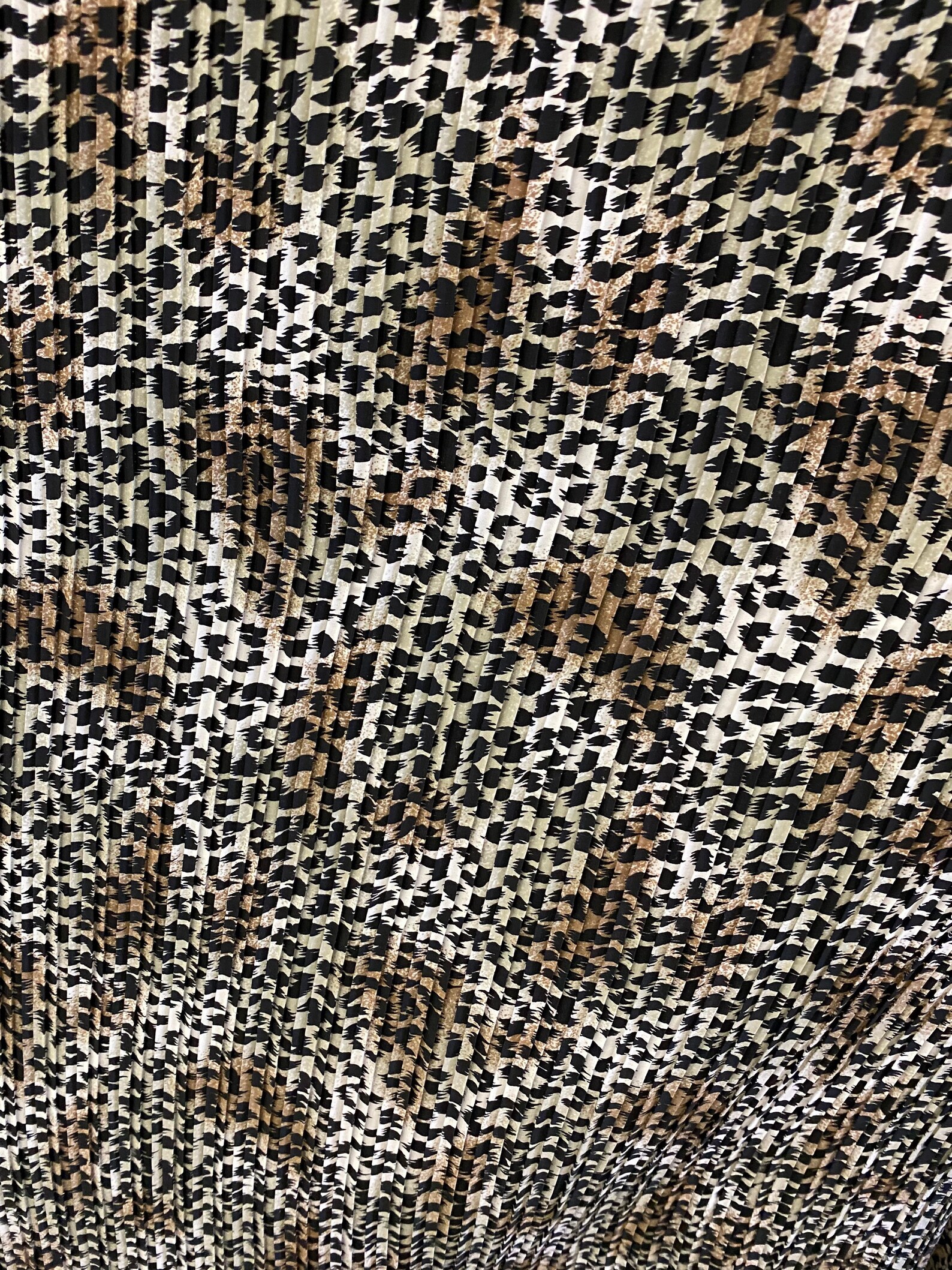 Exotic Animal Print Leopard Design Print on Pleated Poly Satin - Etsy