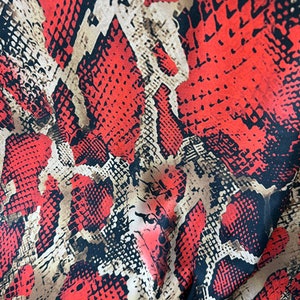 New Exotic Snake Skin Design Print on Nylon Spandex 4-way Stretch 58/60 ...