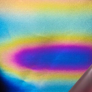 New Reflective Rainbow Heavy Vinyl Non Stretch 58/60” Sold by the YD ...