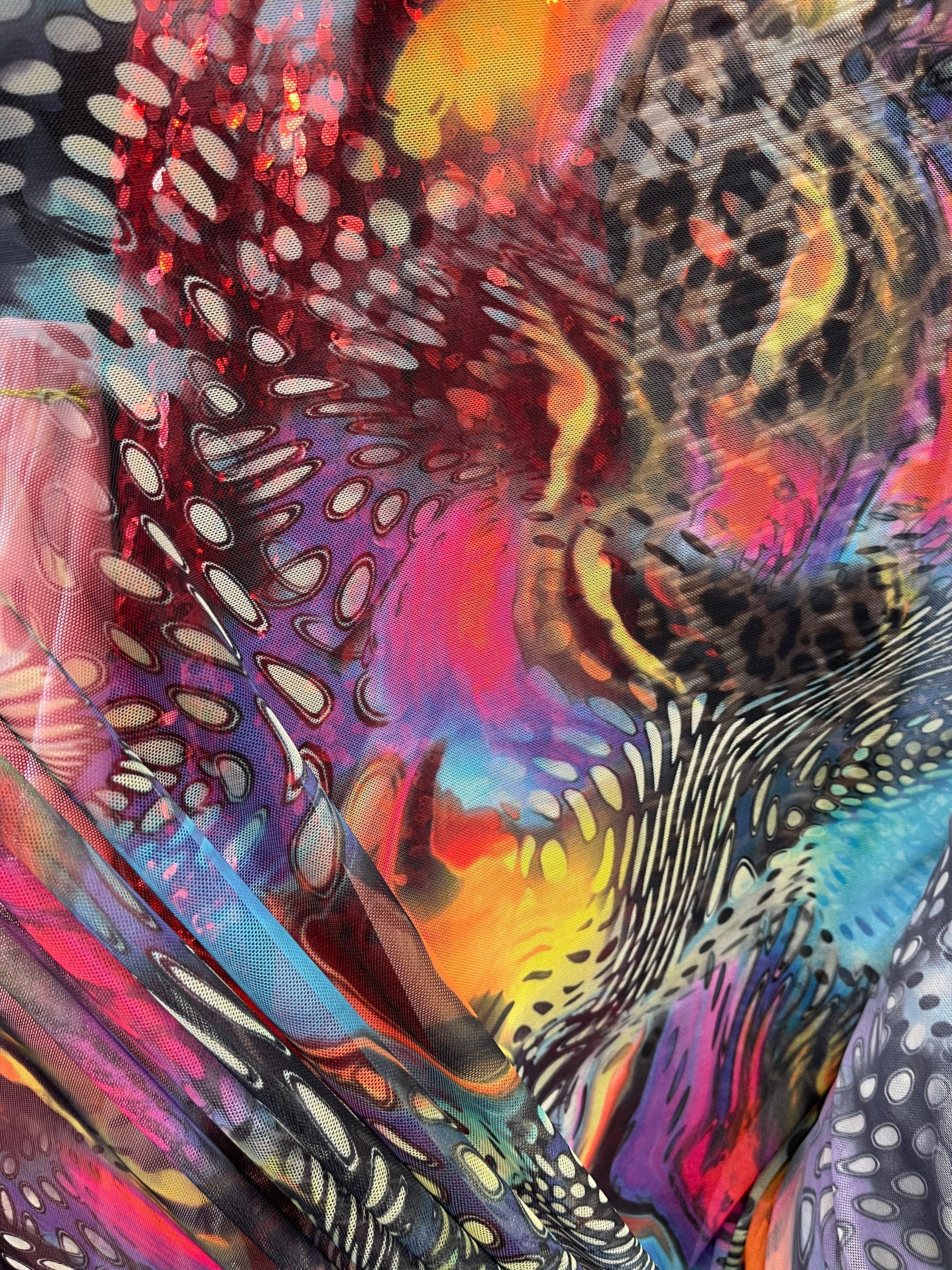 New abstract design print on great quality of stretch power | Etsy