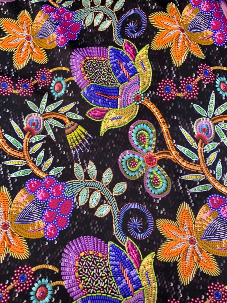 New Print Nylon Spandex Angy Flower Design 4way Stretch - Etsy