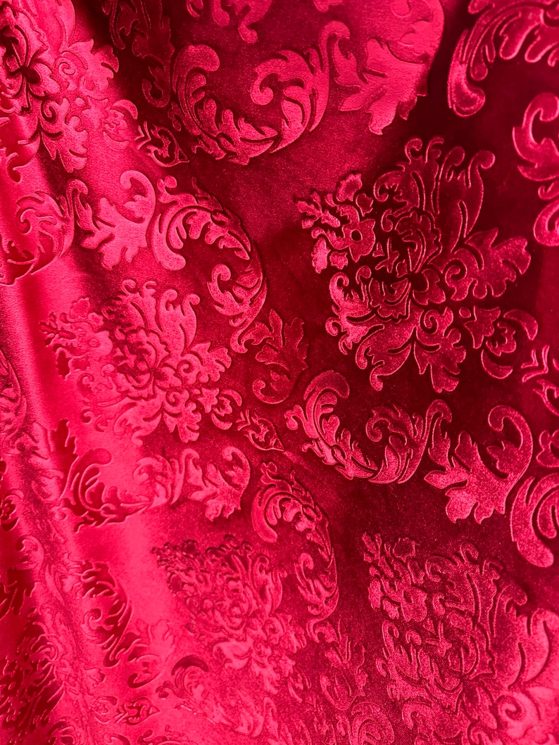 Italian Design Embossed Luxury Velvet Non Stretch High Quality Fabric ...