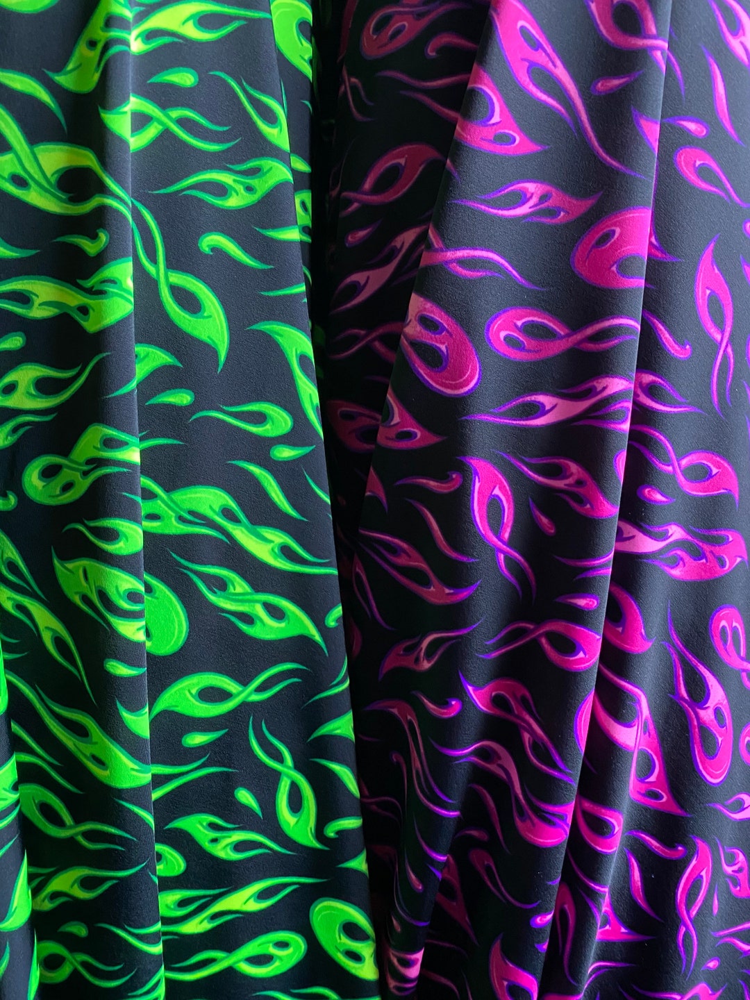 New Abstract Flames Design Print on Great Quality of Nylon Spandex 4 ...