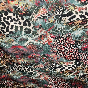 New Exotic Animal Print Design Great Quality of Nylon Spandex 4-way ...
